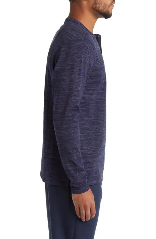 Robert Barakett Laslow Long Sleeve Slub Jersey Henley