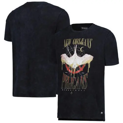 THE WILD COLLECTIVE New Orleans Pelicans Tour Band T-shirt - Black