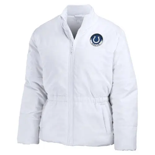 WEAR BY ERIN ANDREWS Indianapolis Colts Packaway Full-zip Puffer Jacket