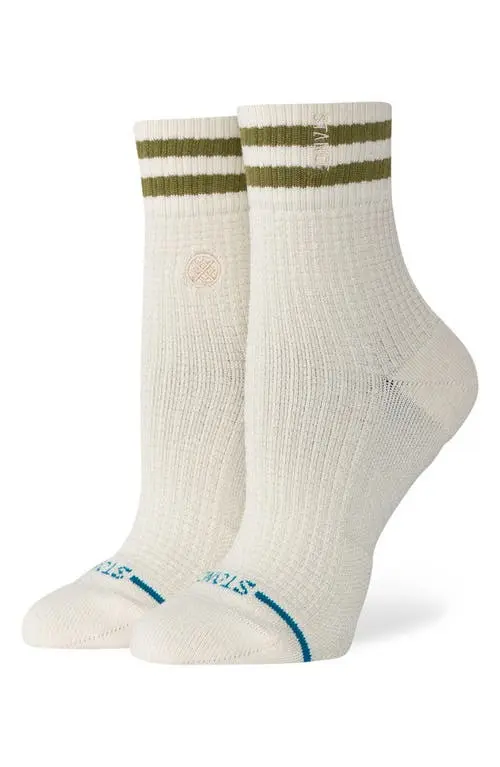 Stance Waffles & Butter Quarter Crew Socks - Ivory