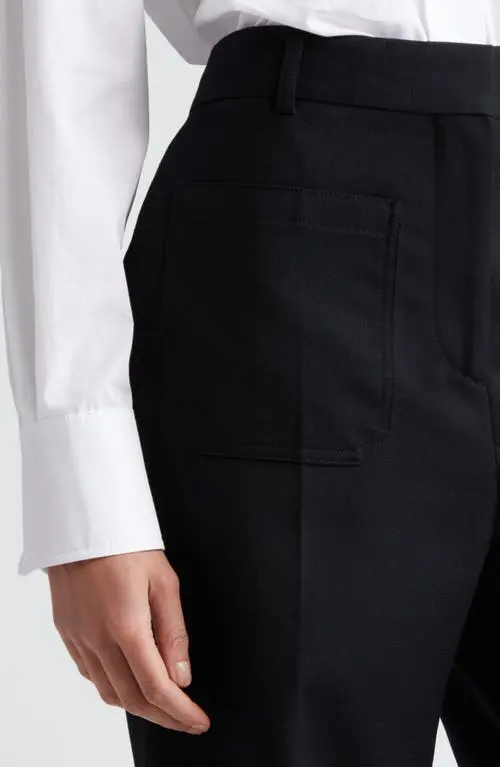 Victoria Beckham Alina Wide Leg Ponte Knit Trousers