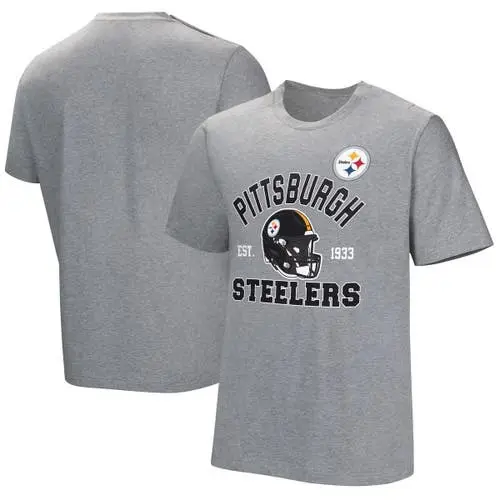 NFL Pittsburgh Steelers Tackle Adaptive T-shirt - Gray