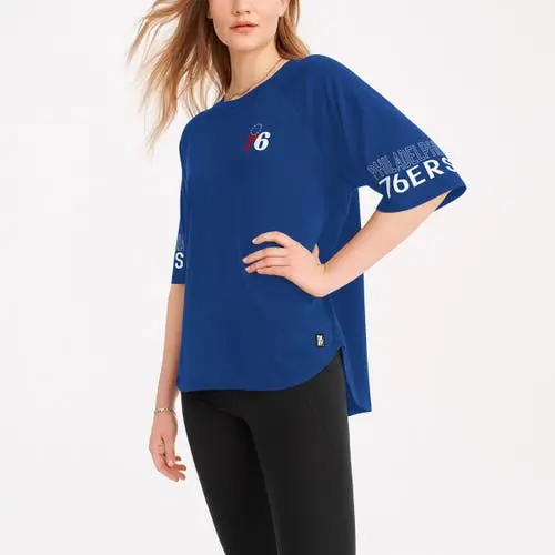 Dkny Philadelphia 76ers Diana Raglan Oversized T-shirt