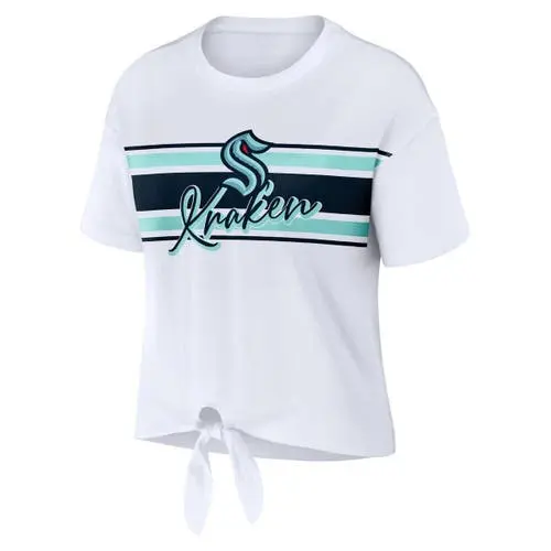 WEAR BY ERIN ANDREWS Seattle Kraken Front Knot T-shirt