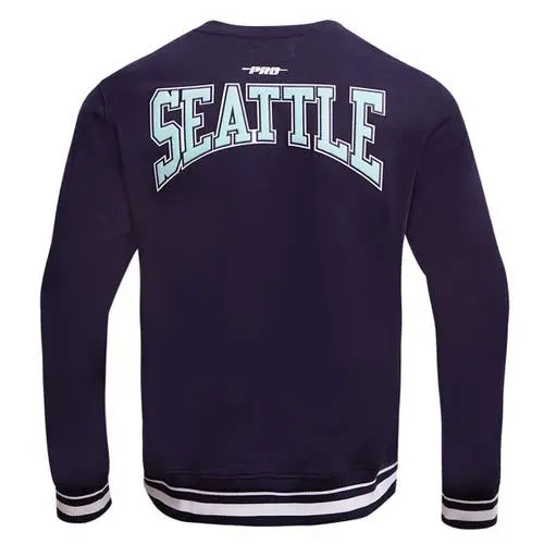 PRO STANDARD Deep Sea Blue Seattle Kraken Crest Emblem Pullover Sweatshirt