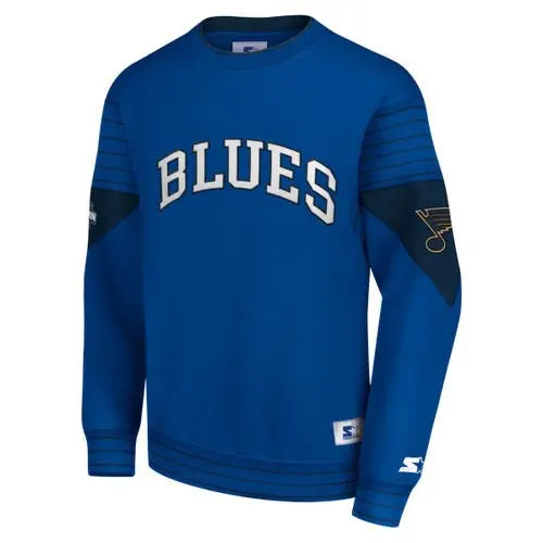 STARTER St. Louis S Faceoff Pullover Sweatshirt