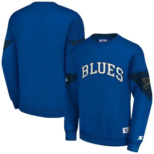 STARTER St. Louis S Faceoff Pullover Sweatshirt