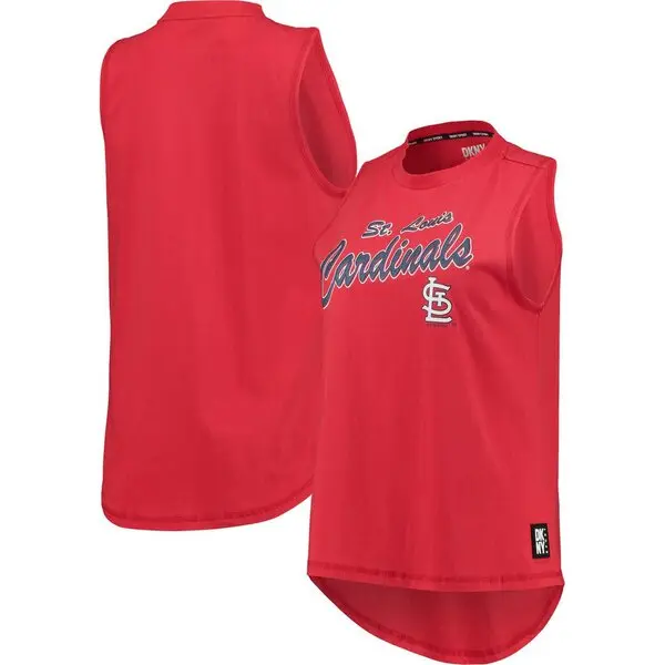 Dkny St. Louis Cardinals Sleeveless Crewneck Tank Top - Red
