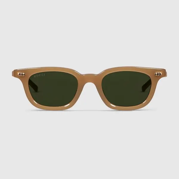 Gucci Oval Frame Sunglasses - Brown