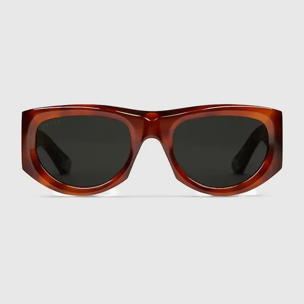 Gucci Rectangular-frame Sunglasses - Brown