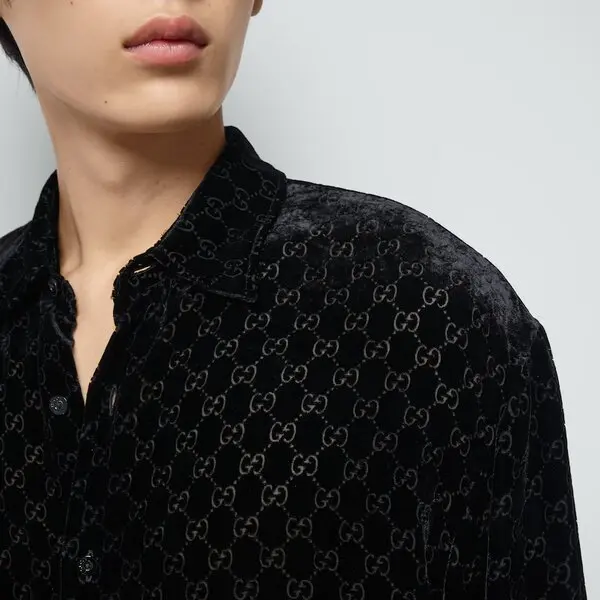 gucci dress shirt GUCCI Duke Embroidery Snake Shirt