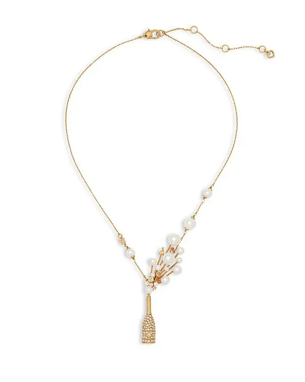 Kate Spade New York Statement Pendant Necklace - Gold/white