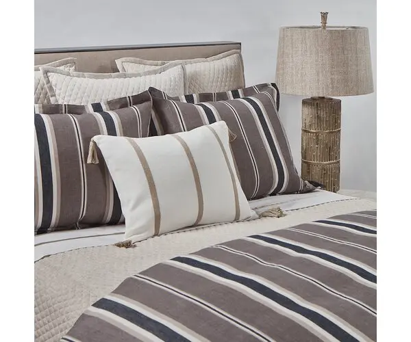 ANN GISH Faux Flax Coverlet Set, King