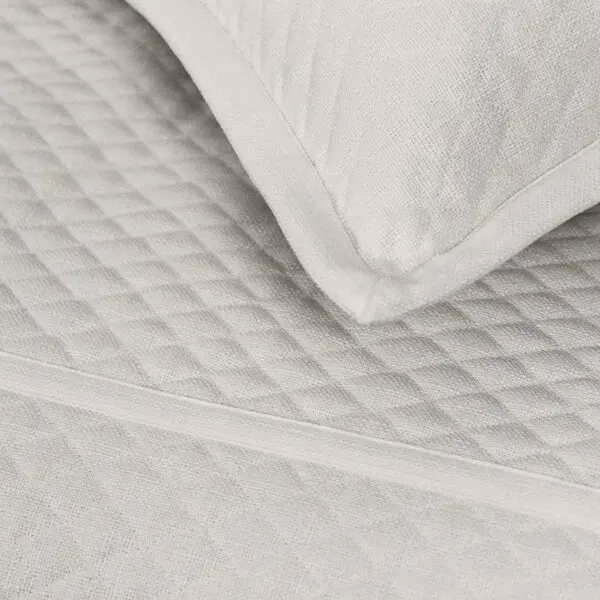 ANN GISH Faux Flax Coverlet Set, Queen