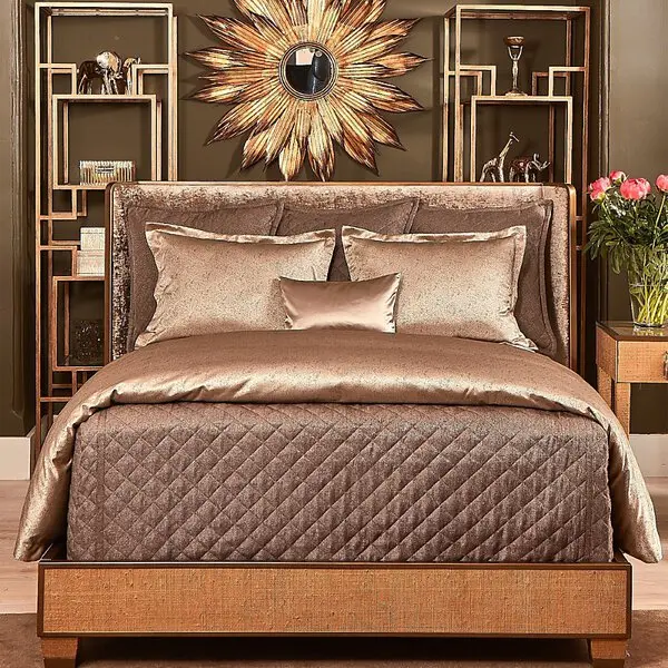 ANN GISH Imprint Duvet Cover Set, Queen - Bronze