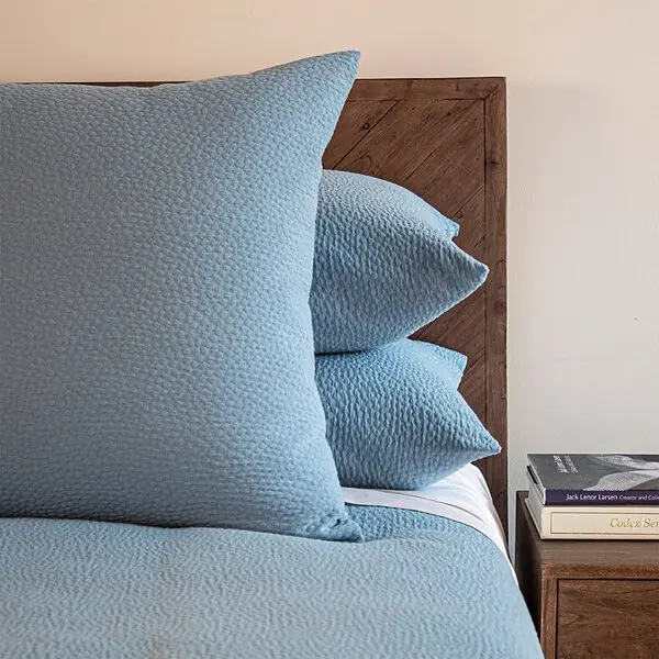 ANN GISH Bubble Matelasse Coverlet Set, King - Blue