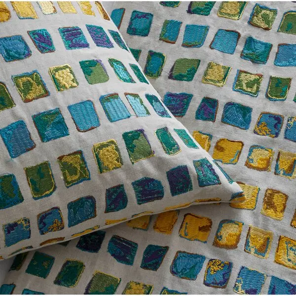 ANN GISH Tesserae Mosaic Pillow
