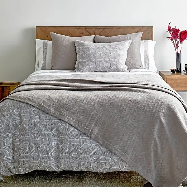 ANN GISH Great Hall Coverlet Set, Queen - Ash