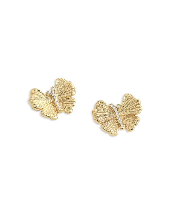 ANABEL ARAM Butterfly Stud Earrings
