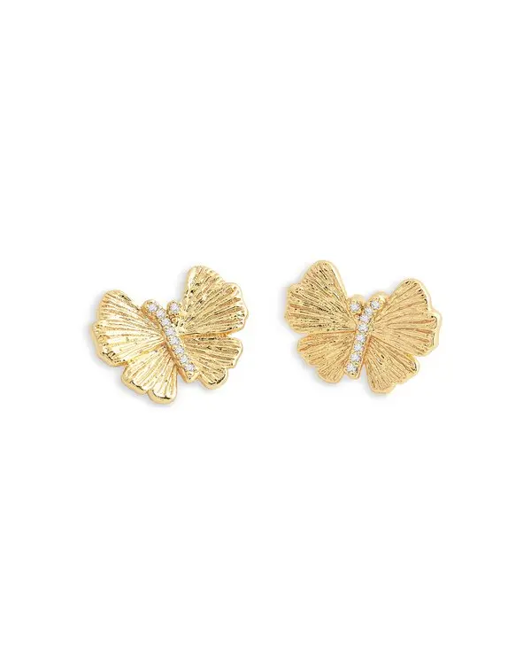 ANABEL ARAM Butterfly Stud Earrings