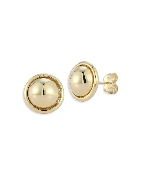Bloomingdale'S Button Stud Earrings - Gold