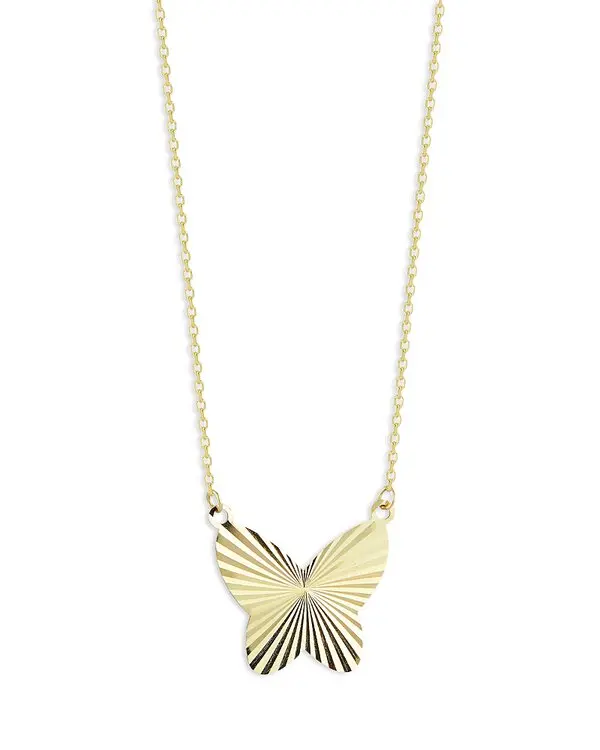 MOON & MEADOW 14k Yellow Butterfly Necklace - Gold