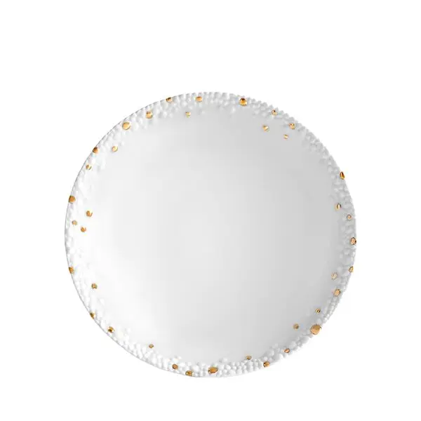 L'Objet Haas Mojave Soup Plate With Gold Accents - White/gold