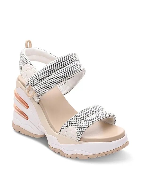 Ash Cosmos Slip On Wedge Sandals White/Eggnog 47% Off