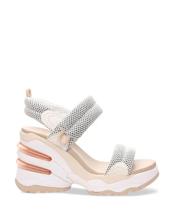 Ash Cosmos Wedge Platform Sandal Sneakers White/Eggnog