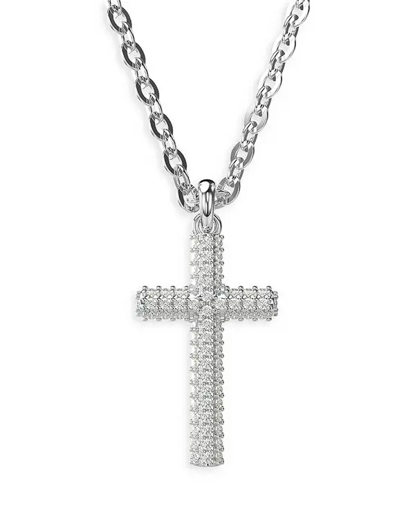 SWAROVSKI Insigne Crystal Cross Pendant Necklace - Silver