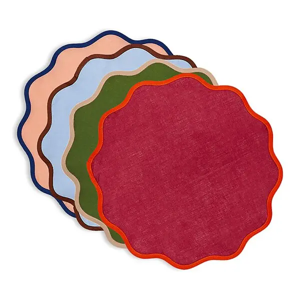 La DoubleJ Cloud Tablemats, Mixed Set Of 4