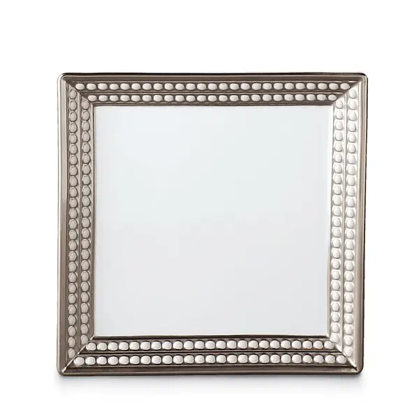 L'Objet Perlee Platinum 8 Square Tray