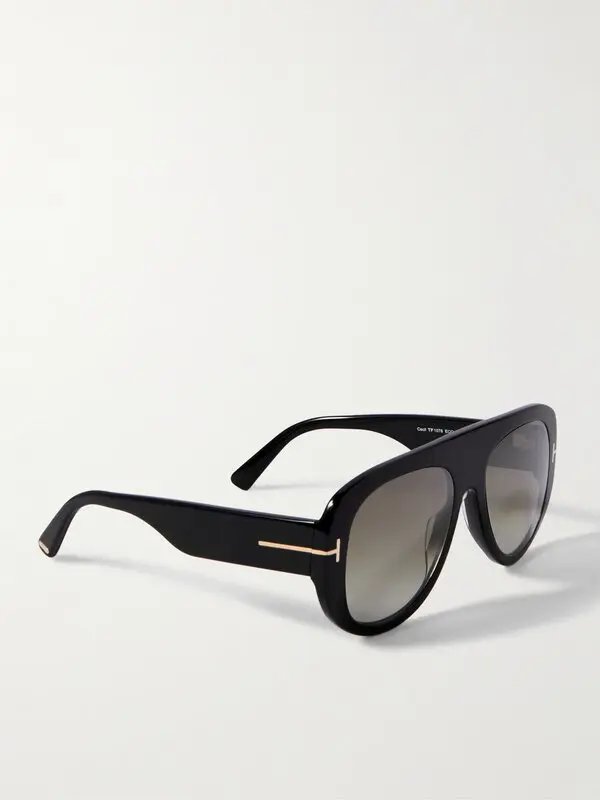 TOM FORD Cecil Aviator-style Acetate Sunglasses