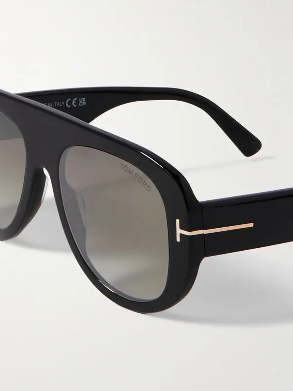 TOM FORD Cecil Aviator-style Acetate Sunglasses