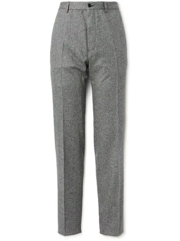 Mr P. Phillip Tapered Pleated Wool-blend Trousers