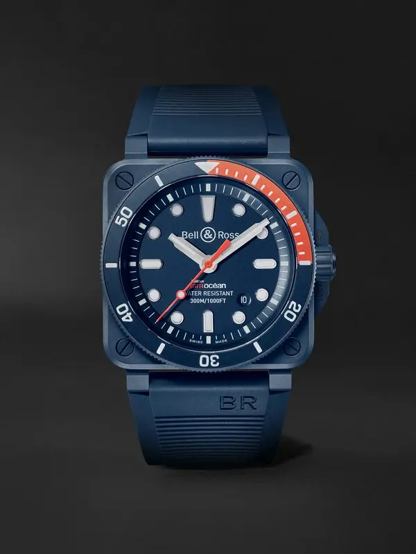 BELL & ROSS Br 03-92 Diver Tara Limited Edition Automatic 42mm Watch - Blue