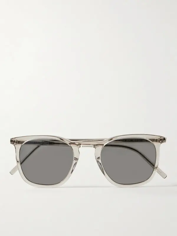 Saint Laurent D-frame Recycled-acetate Sunglasses - Gray