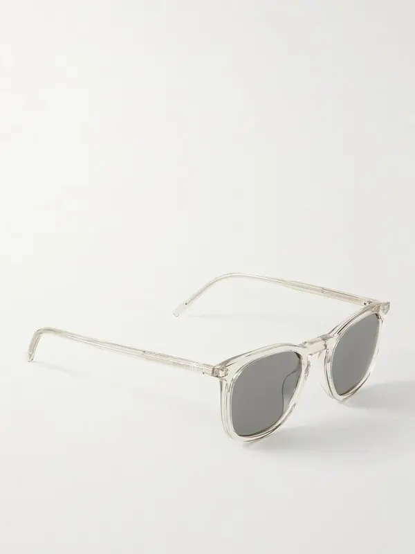 Saint Laurent D-frame Recycled-acetate Sunglasses - Gray