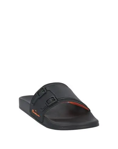 Santoni Rubber Pool Slides - Black