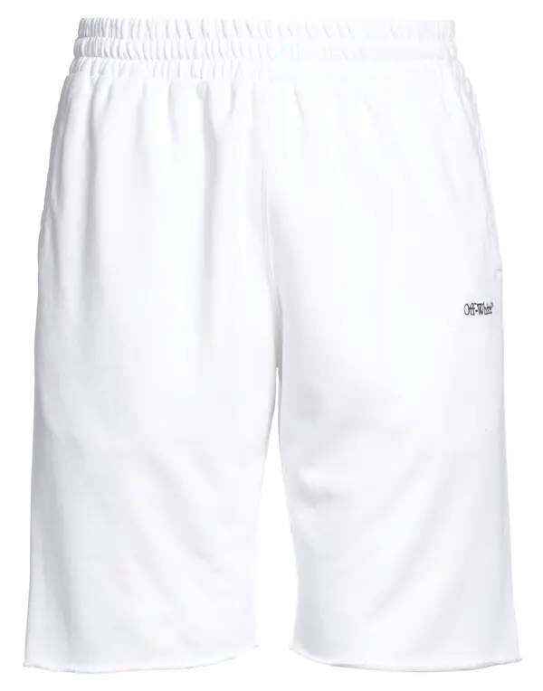 OFF-WHITE™ Cotton-blend Bermuda Shorts - White