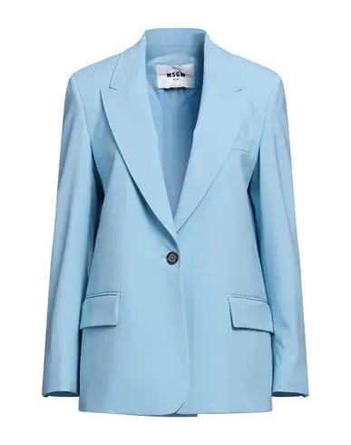 MSGM Single-breasted Blazer - Blue