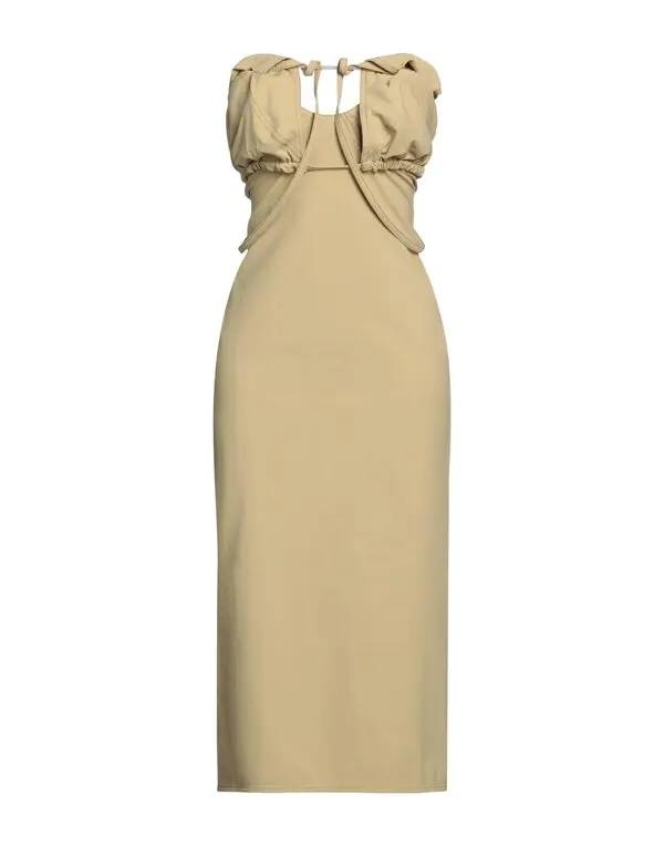 Jacquemus Le Raphia Midi Dress - Green