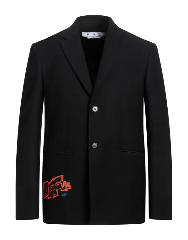 OFF-WHITE™ Wool Blend Single-breasted Blazer