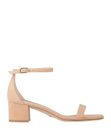 STUART WEITZMAN Ankle Strap Sandals - Beige