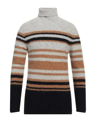 IRISH CRONE Turtleneck Size Acrylic, Alpaca Wool, Polyamide, Wool - Light Grey