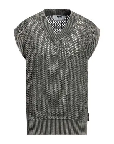 MSGM V-neck Short Sleeve Sweater - Grey