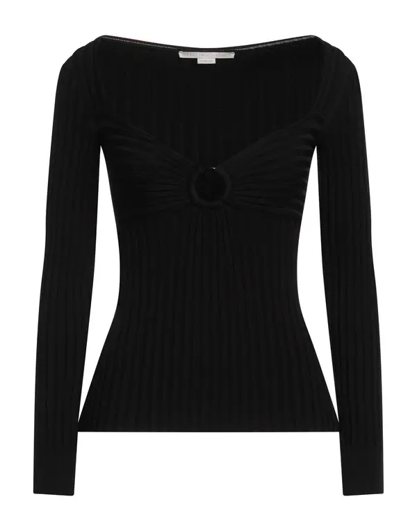 Stella McCartney Knitted Lightweight Knit Sweater - Black