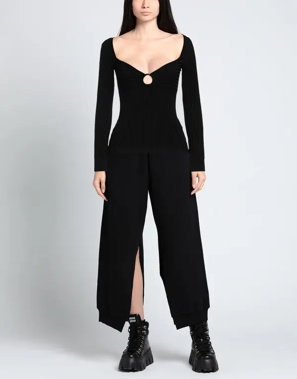 Stella McCartney Knitted Lightweight Knit Sweater - Black