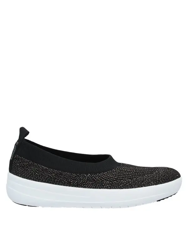 Fitflop Sporty Knitted Ballet Flats - Black