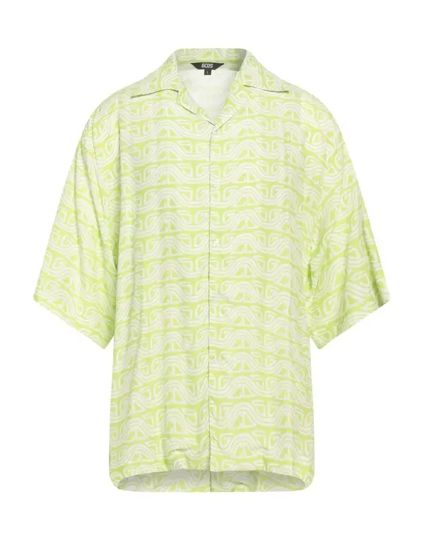 Gcds Shirt Size Viscose - Lime Green